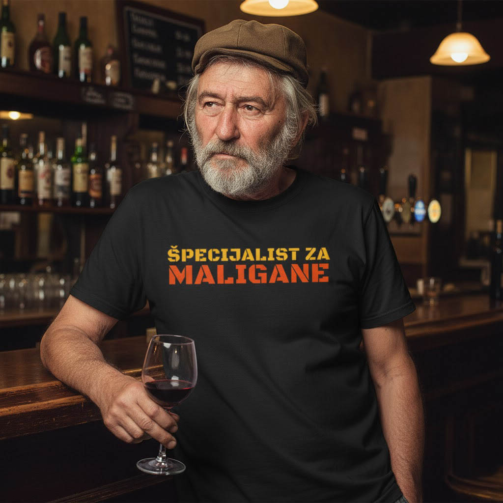 Špecijalist za maligane - Majica kratka - Kajkavski.com
